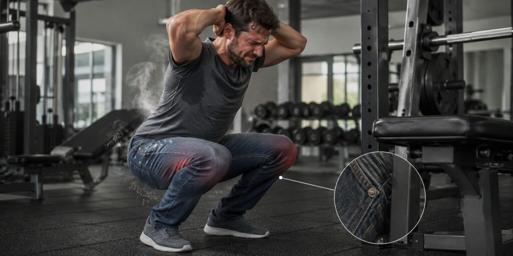 Why Are Jeans Not Allowed In Gyms? Athleisure Denim OEM